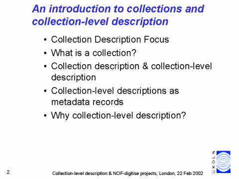 An introduction to collections and collection-level description
