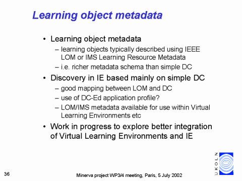 Learning object metadata