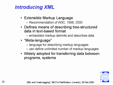 Introducing XML