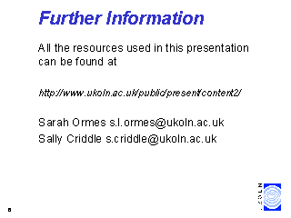 Further Information